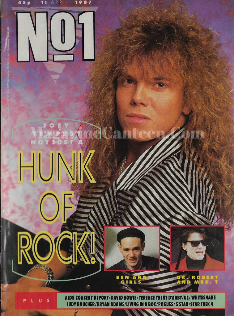 Number One Magazine - Joey Tempest Europe – magazine canteen