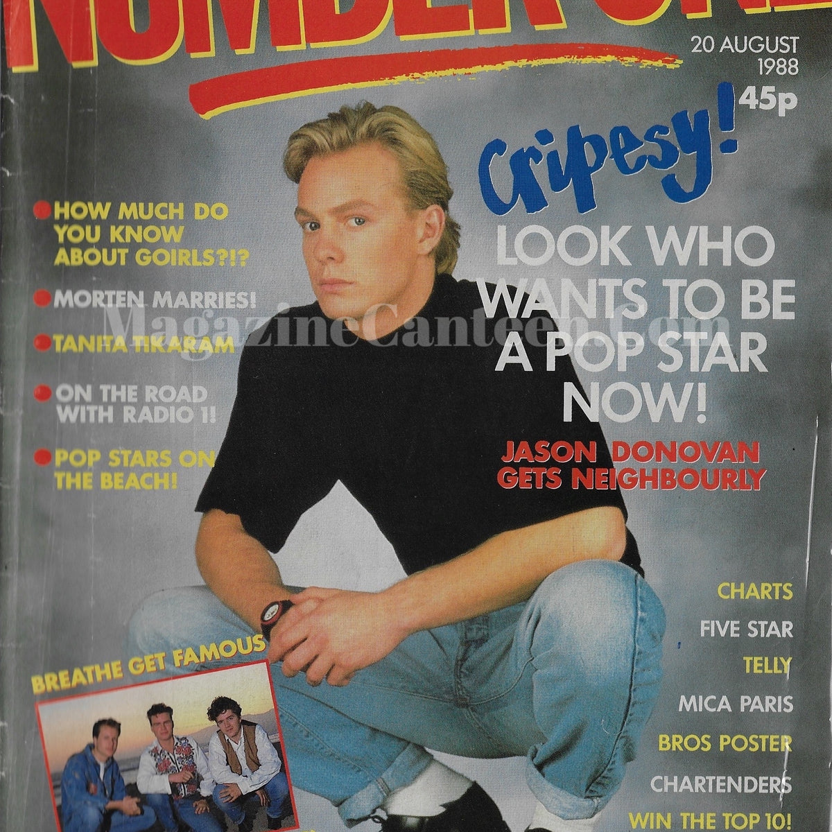 Number One Magazine - Jason Donovan – magazine canteen