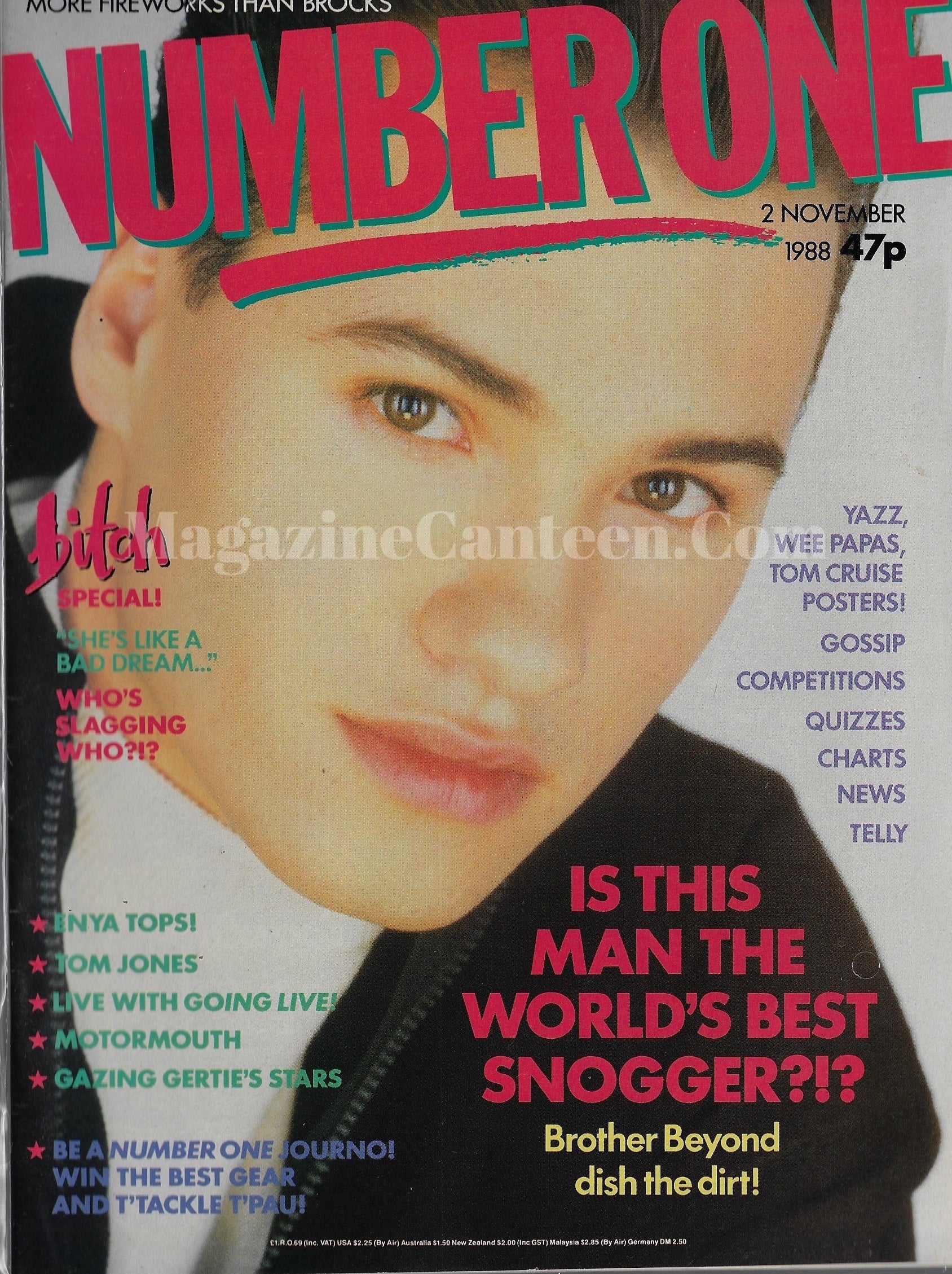 Number One Magazine - Nathan Moore Brother Beyond – magazine canteen