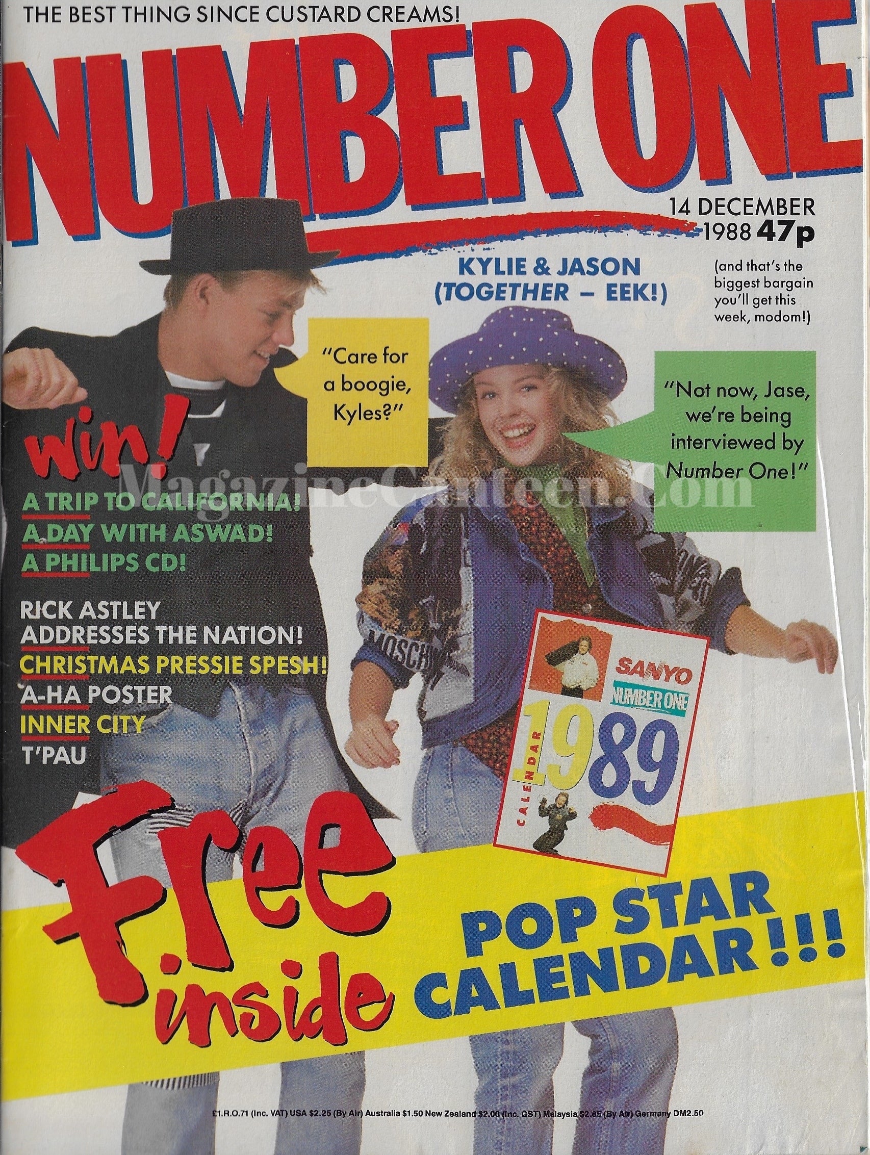 Number One Magazine - Kylie Minogue & Jason Donovan – magazine canteen