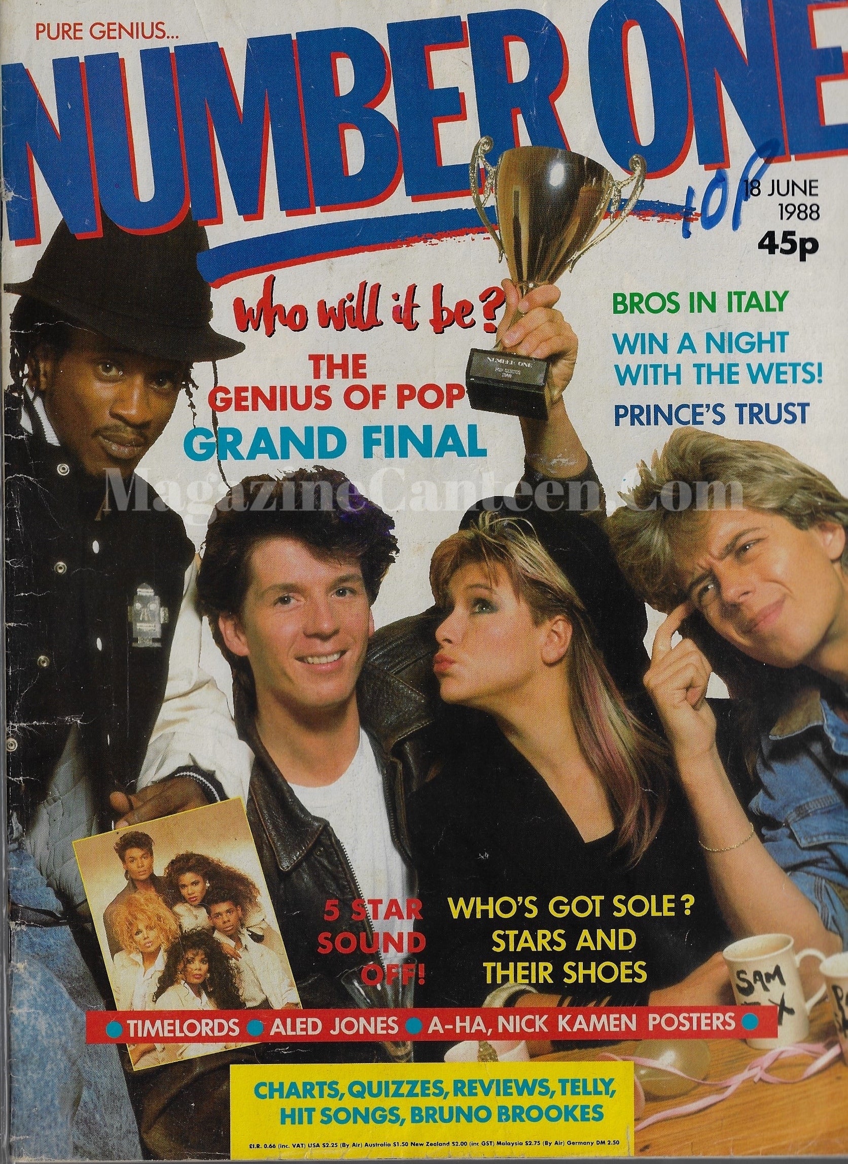 Number One Magazine - Various Sam Fox – magazine canteen