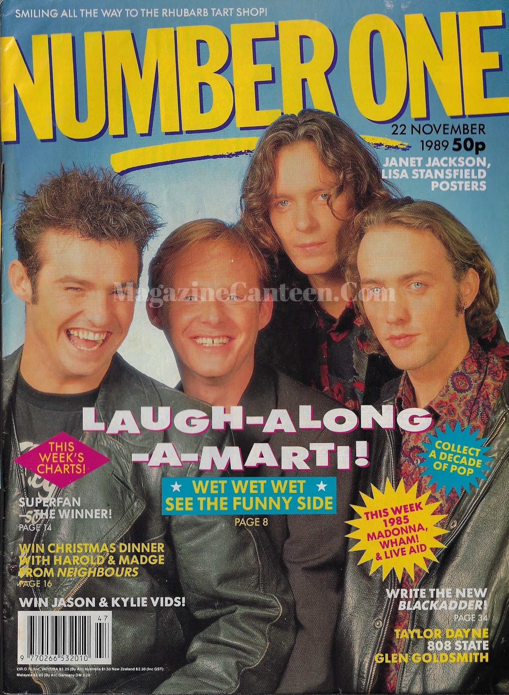Number One Magazine - Wet Wet Wet – magazine canteen
