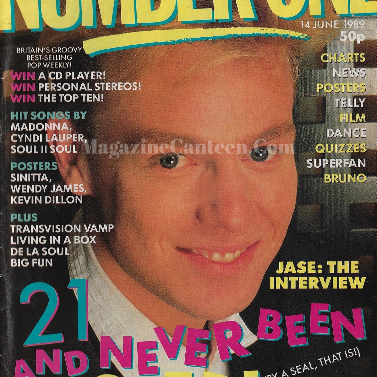 Number One Magazine - Jason Donovan – magazine canteen