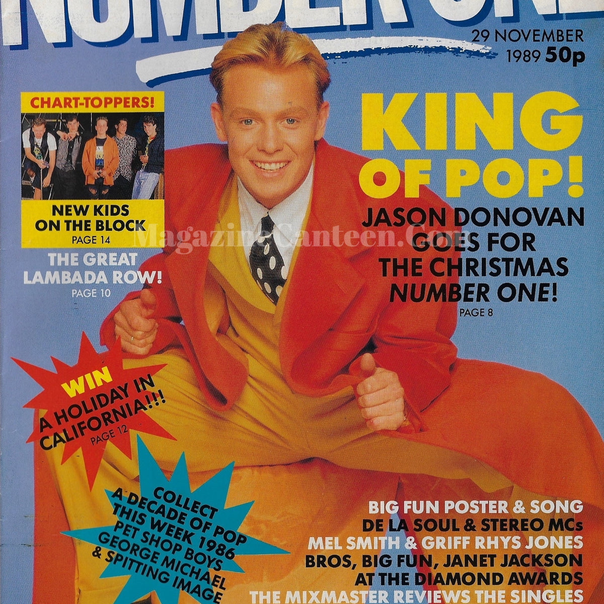Number One Magazine - Jason Donovan – magazine canteen