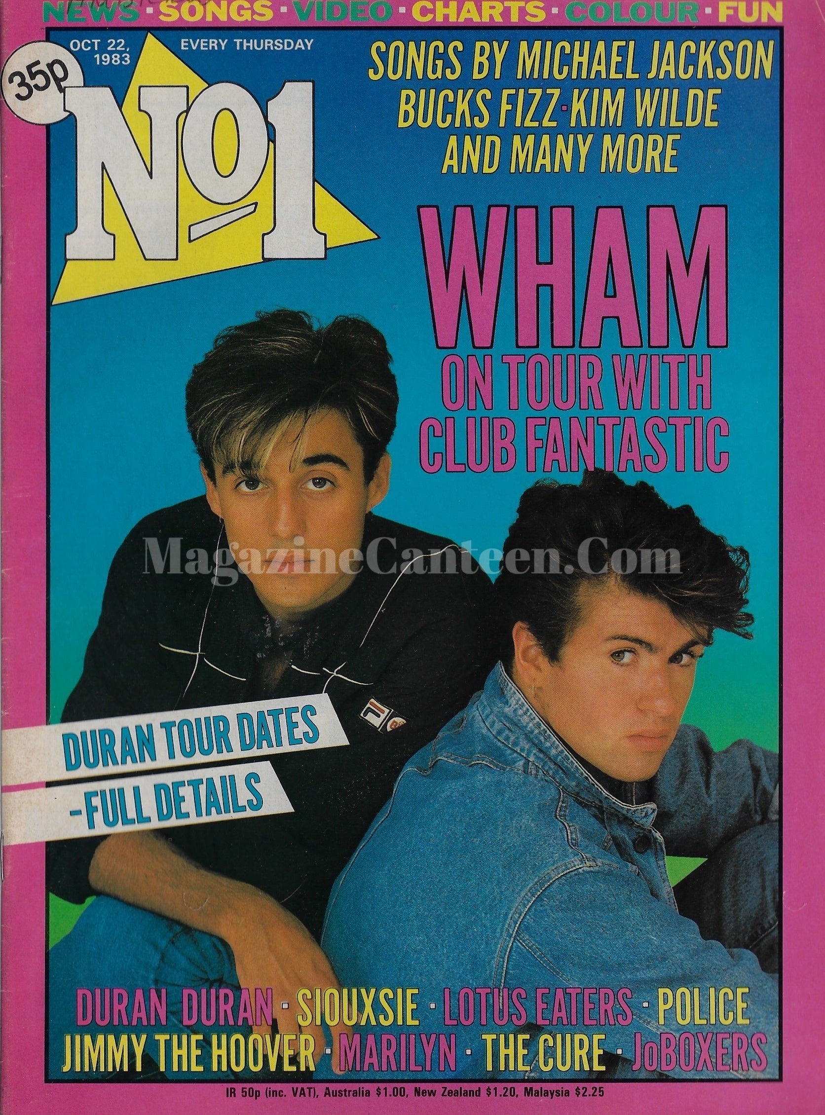 Number One Magazine - Wham George Michael – magazine canteen