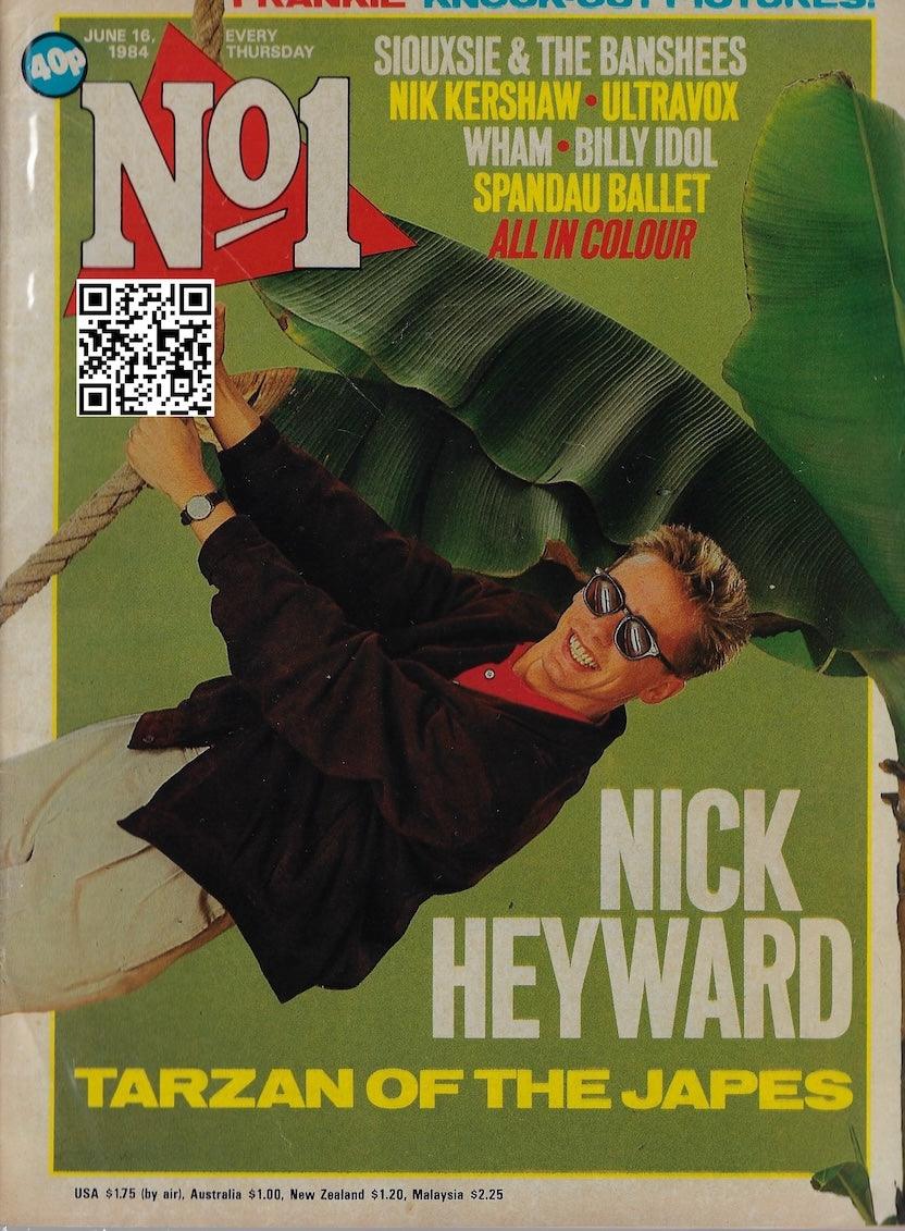 Number One Magazine - Nick Heyward BILLY IDOL Midge Ure – magazine canteen