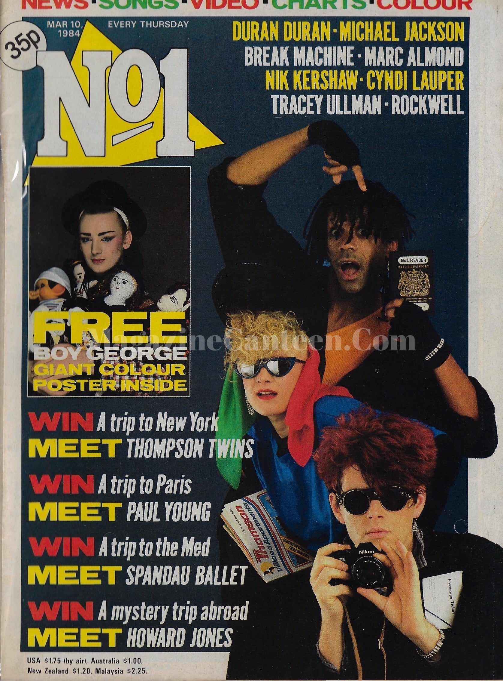 Number One Magazine - The Thompson Twins – magazine canteen