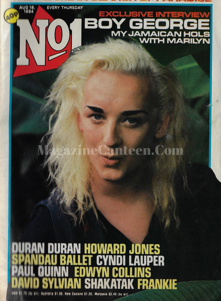 Number One Magazine - Boy George – magazine canteen