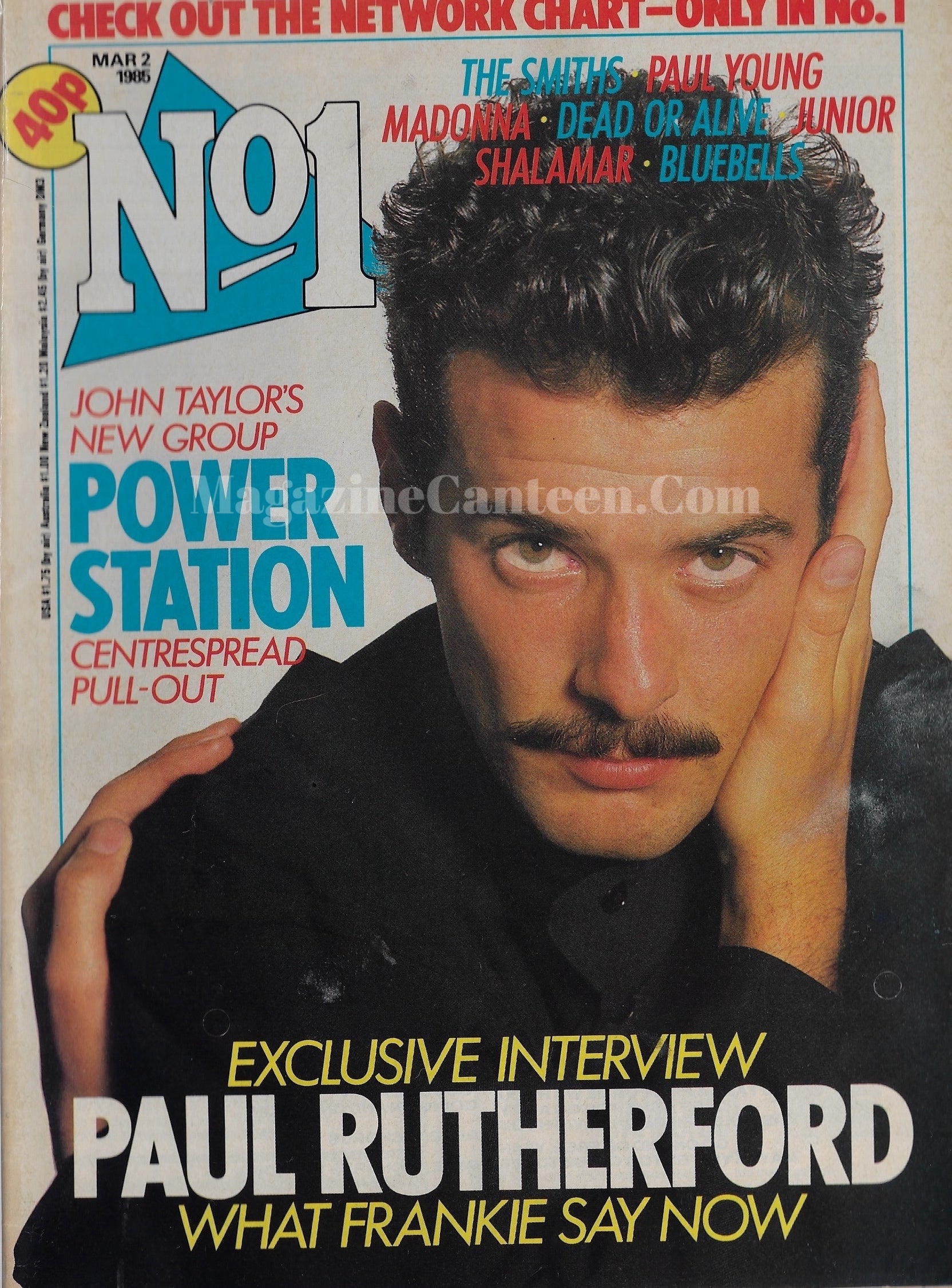 Number One Magazine - Paul Frankie Goes To Hollywood – magazine canteen