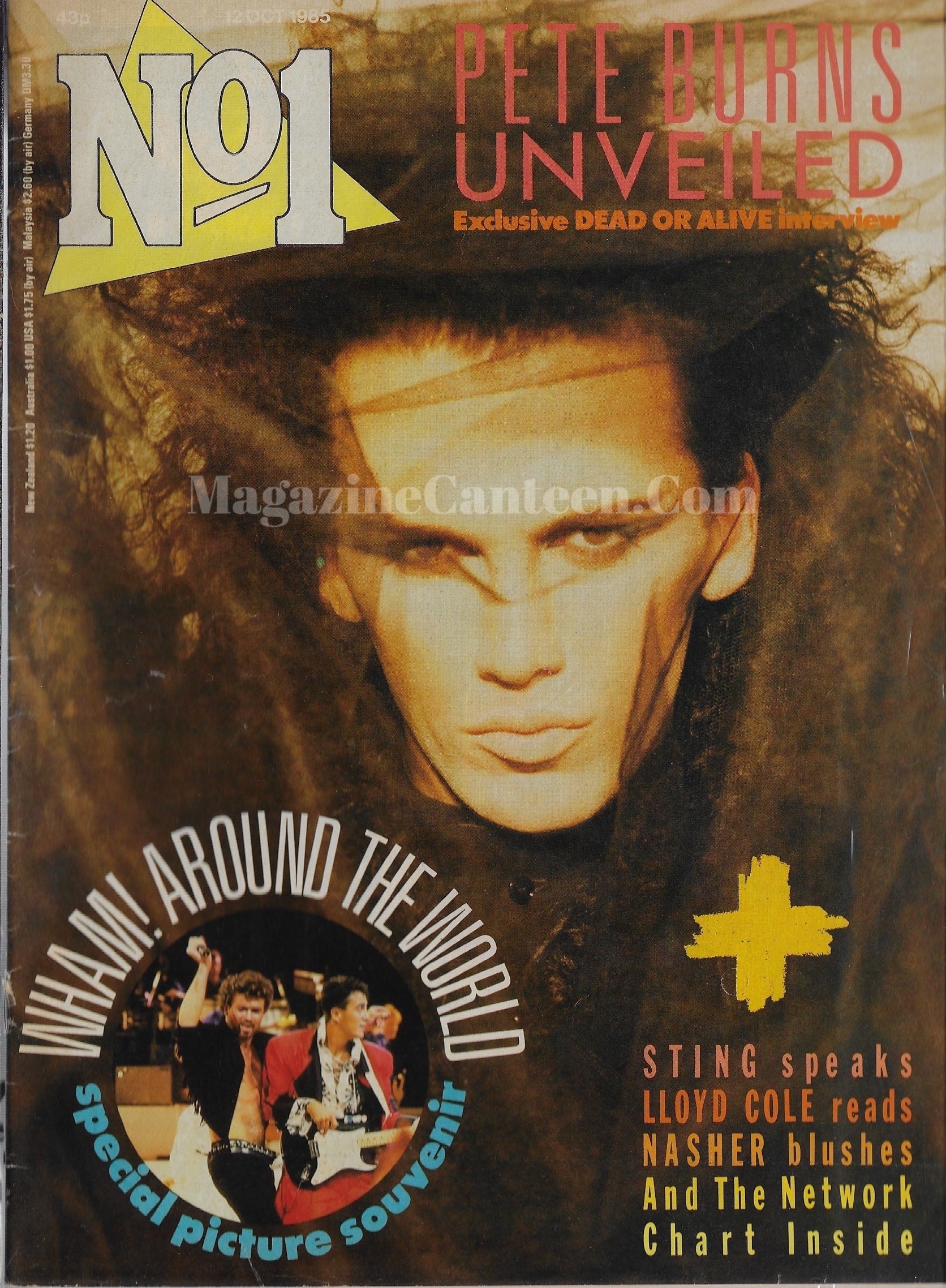 Number One Magazine - Pete Burns – magazine canteen