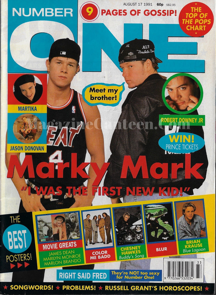 Number One Magazine - Donnie & Mark Wahlberg – magazine canteen