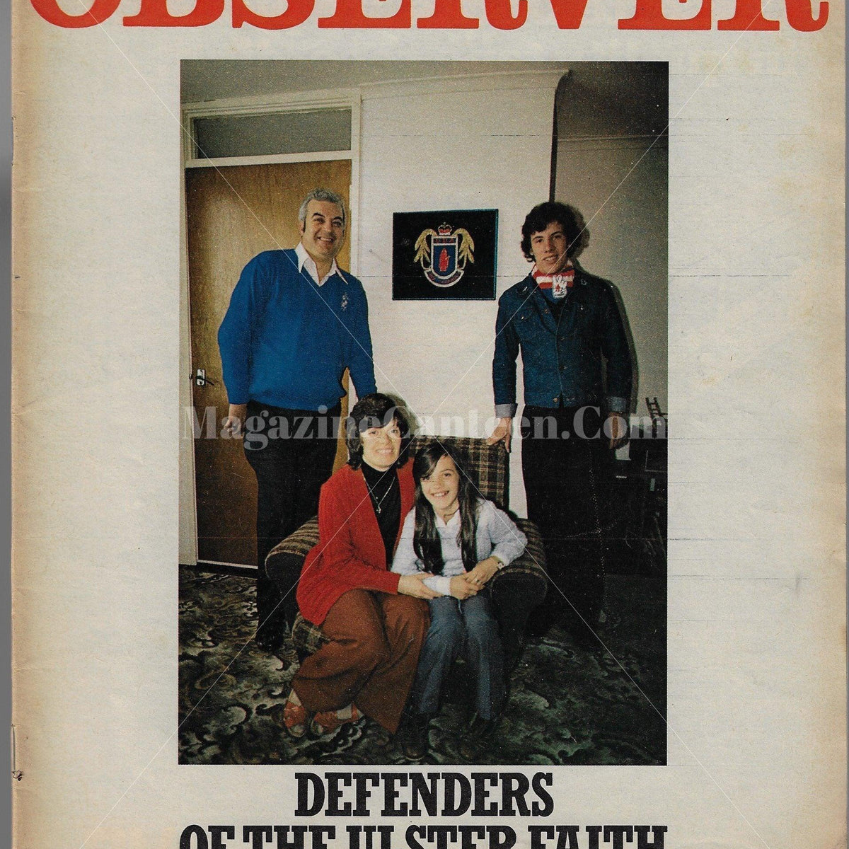 The Observer Magazine - UDA Ulster Defence – magazine canteen