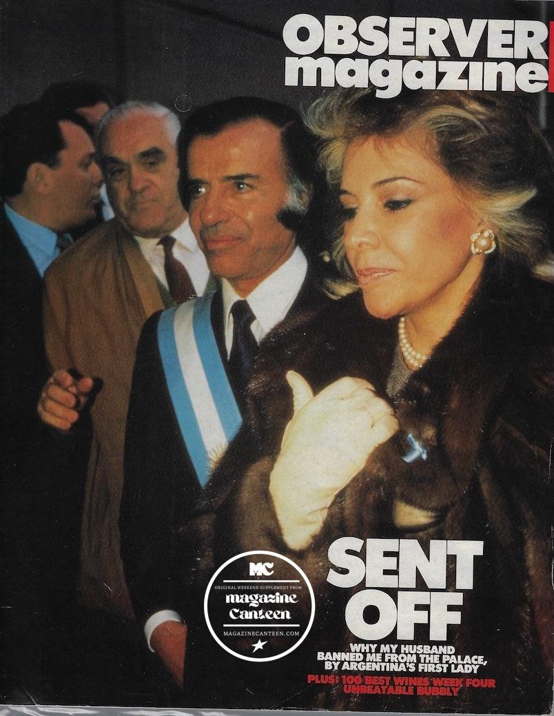 The Observer Magazine - Zulema Menem EMO PHILIPS David Sweetman ...