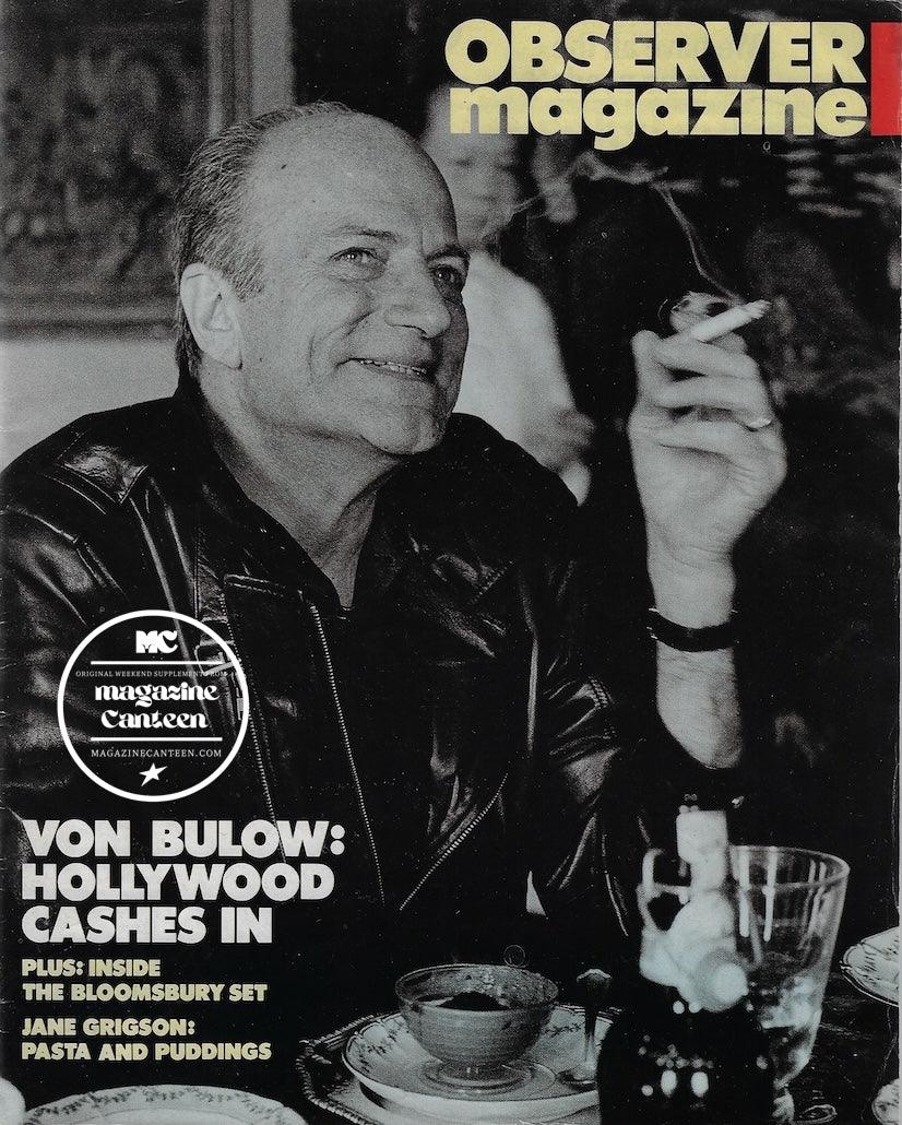 The Observer Magazine - Sunny Von Bülow HELMUT NEWTON John Updike ...