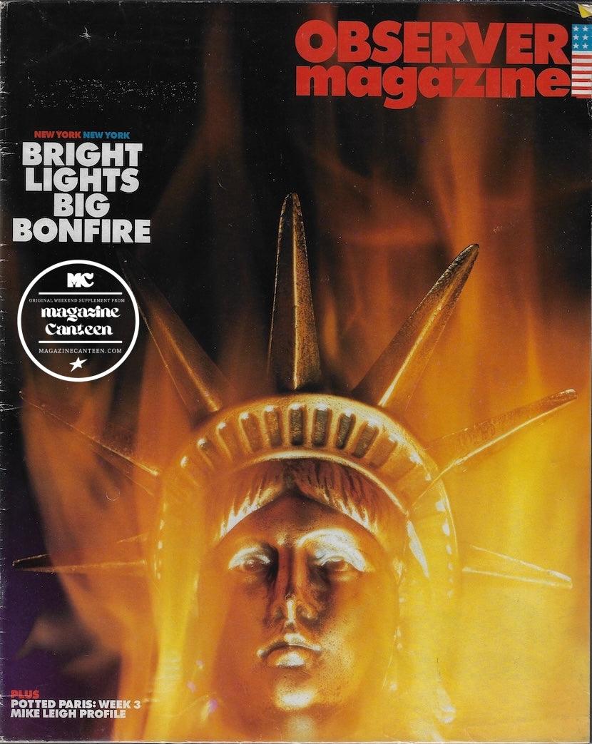 The Observer Magazine - Quentin Crisp MIKE LEIGH Sean Scully BARBAR TA ...