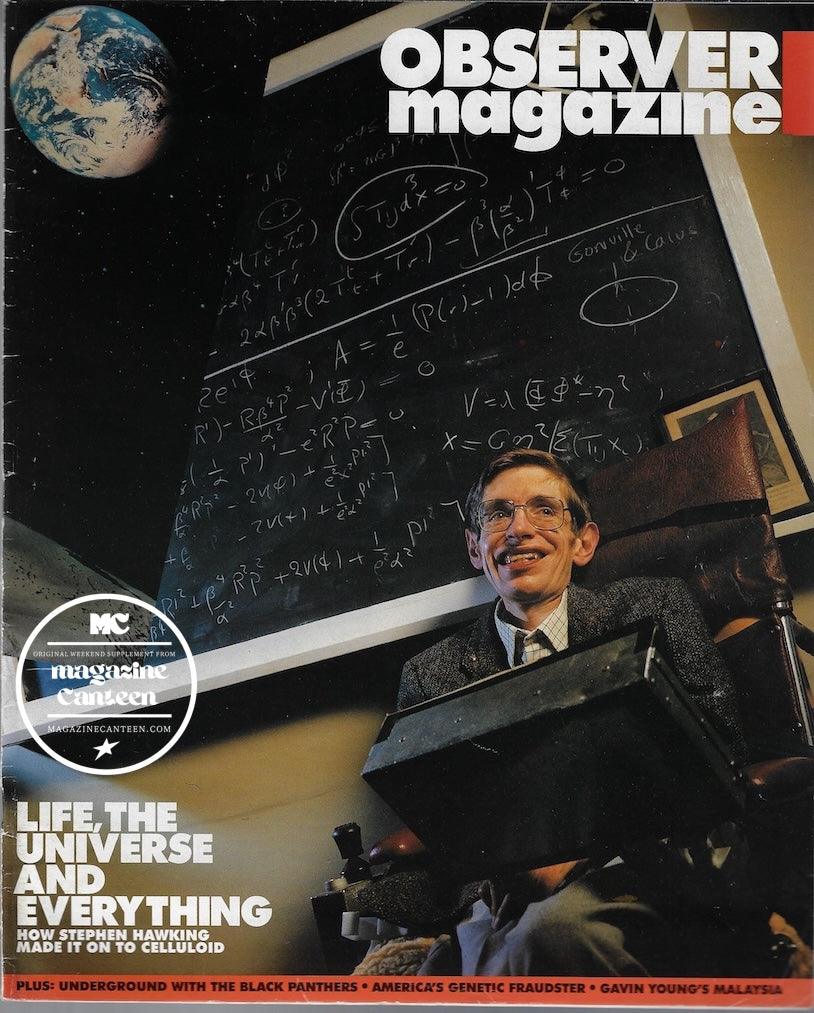 The Observer Magazine - Stephen Hawking DAVID GAMBLE Ginny Hajdukiewic ...
