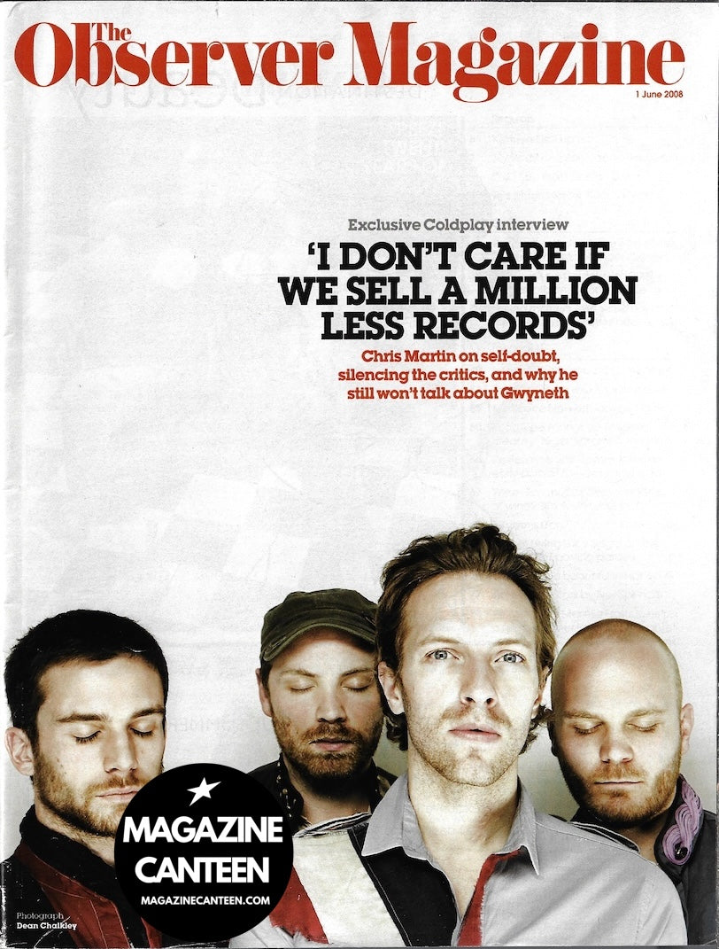 Observer Magazine - Coldplay Chris Martin – magazine canteen