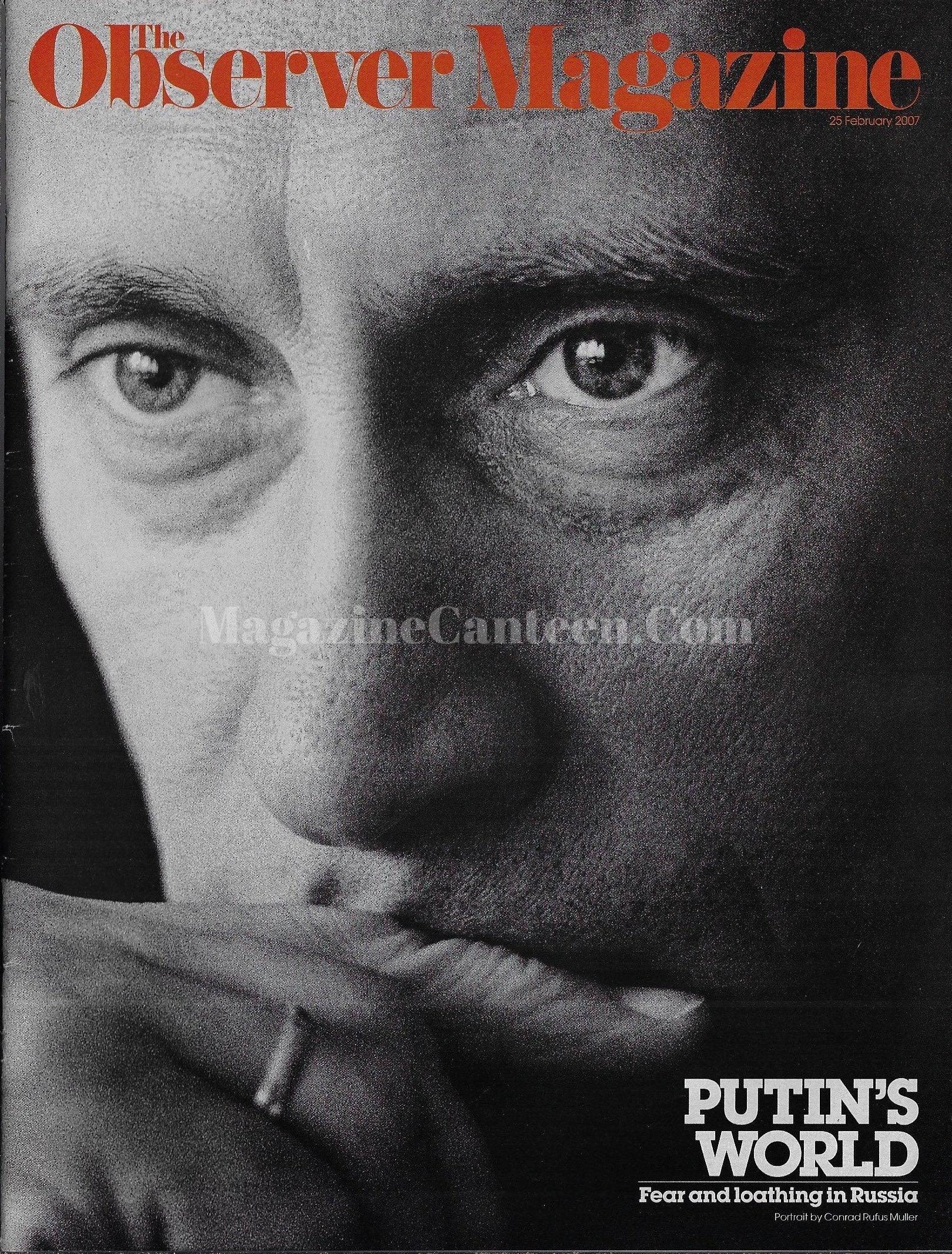 The Observer Magazine - Vladimir Putin – magazine canteen