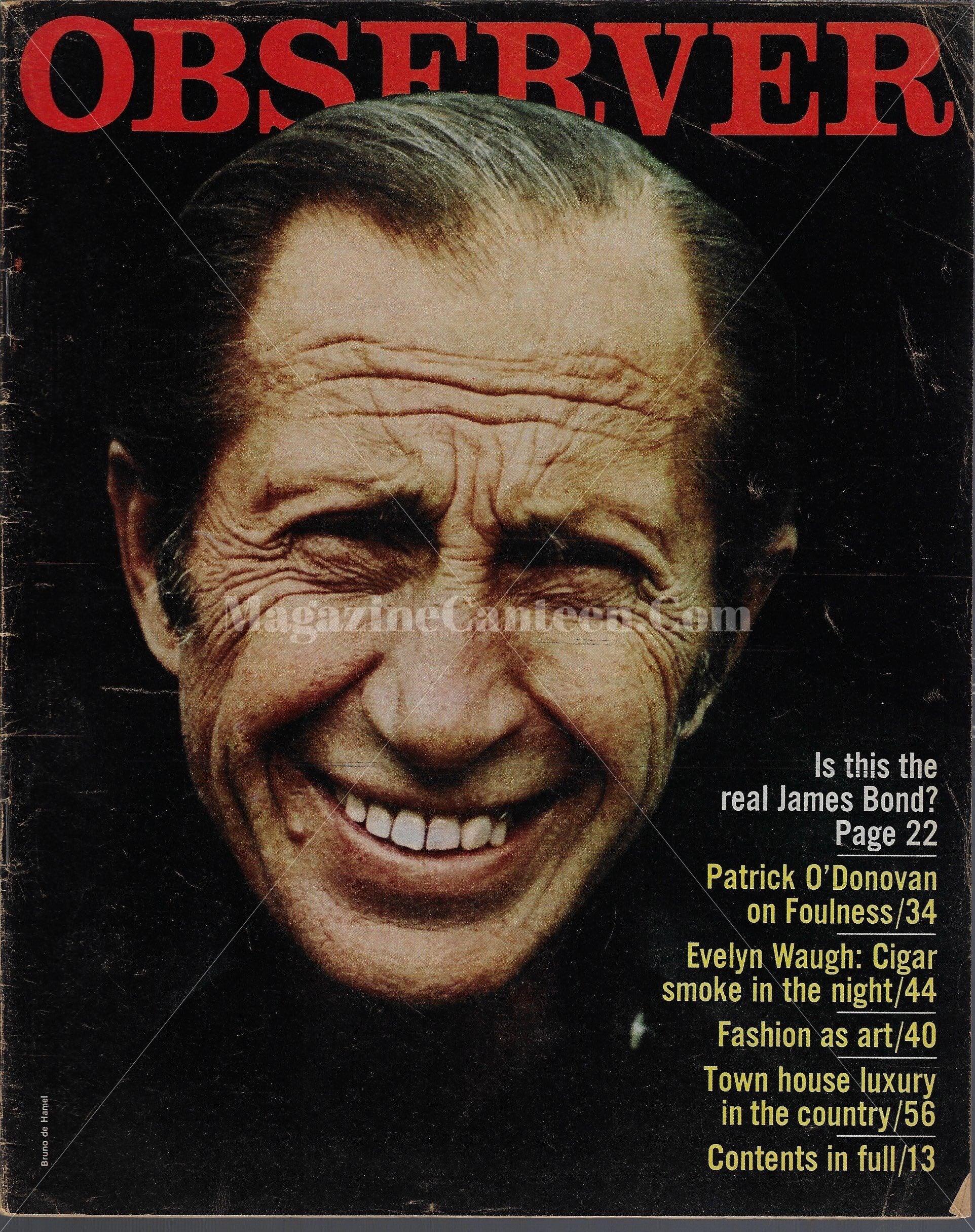 The Observer Magazine - Dusko Popov James Bond B – magazine canteen