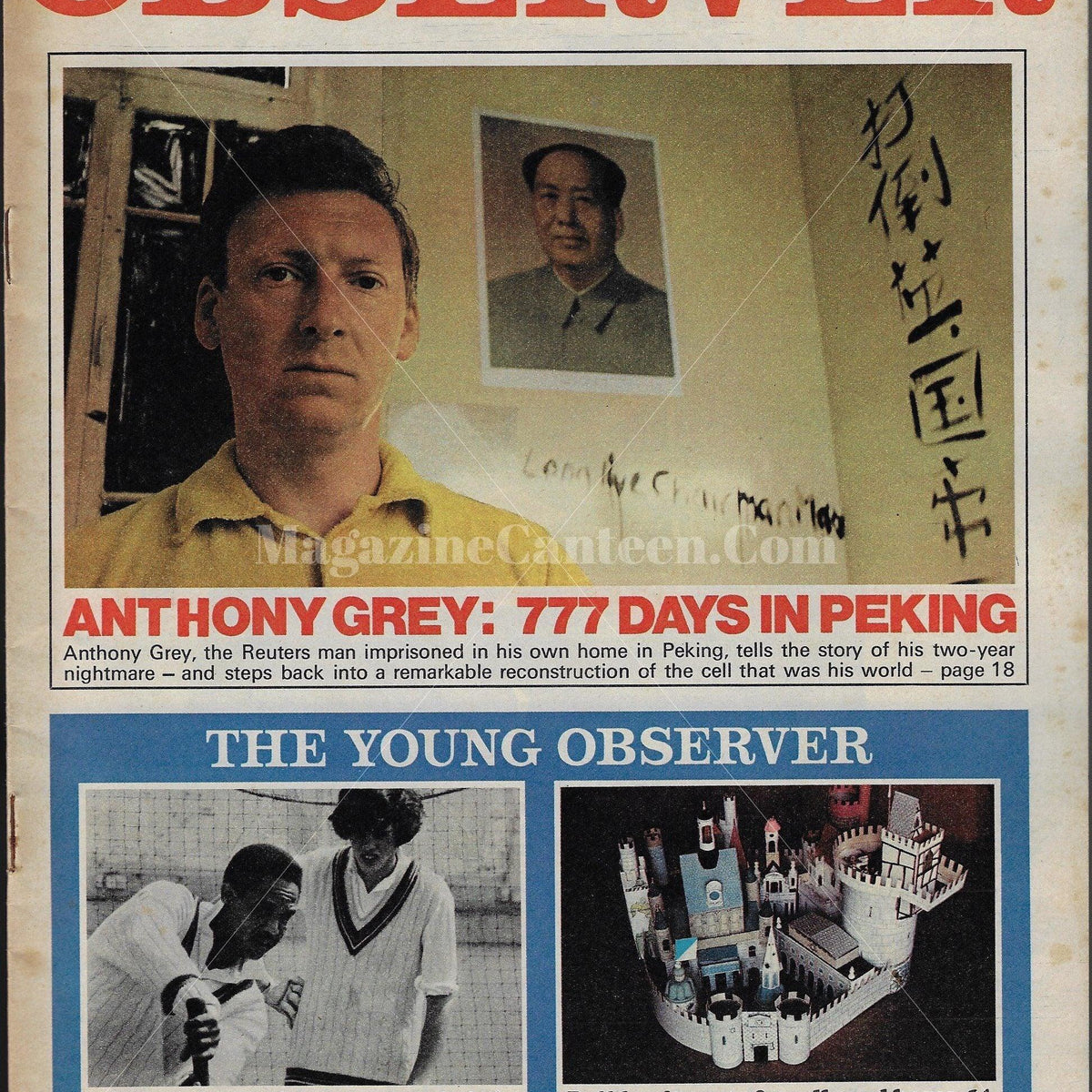 The Observer Magazine - Anthony Grey – magazine canteen