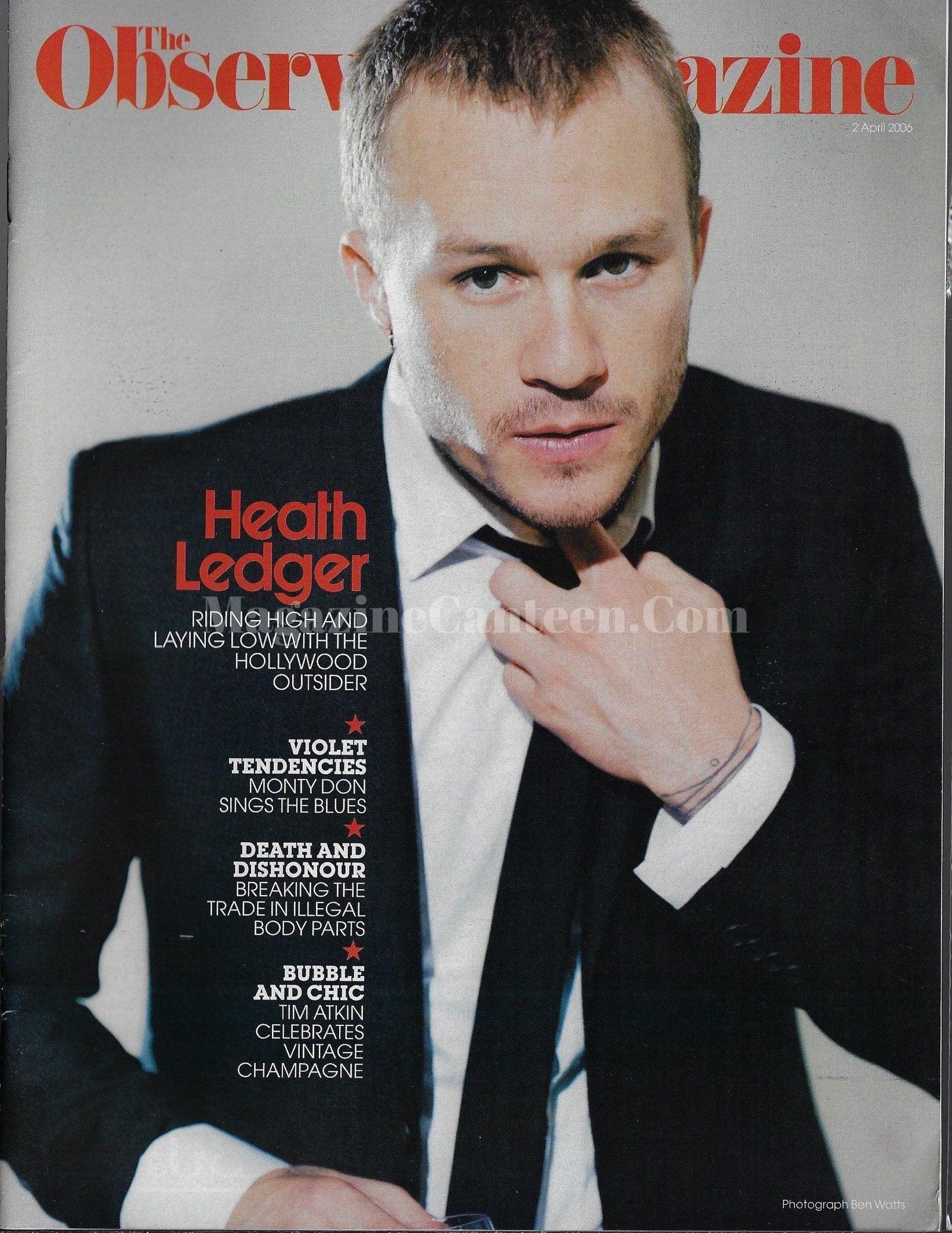 The Observer Magazine - Heath Ledger – magazine canteen