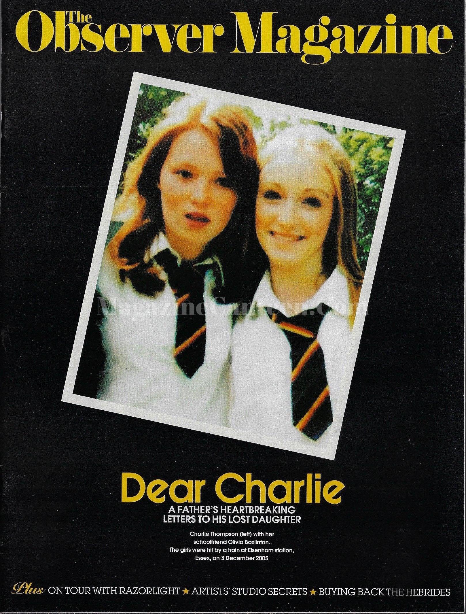 The Observer Magazine - Johnny Borrell Razorlight – magazine canteen