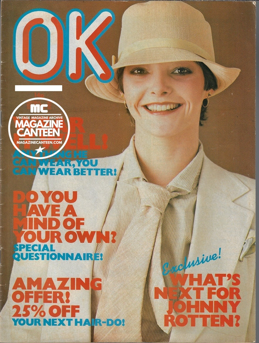 OK Magazine - John Lydon TONY BOASE David Barnes – magazine canteen