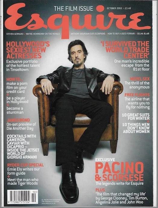 Esquire Magazine - Al Pacino Jason Statham – magazine canteen