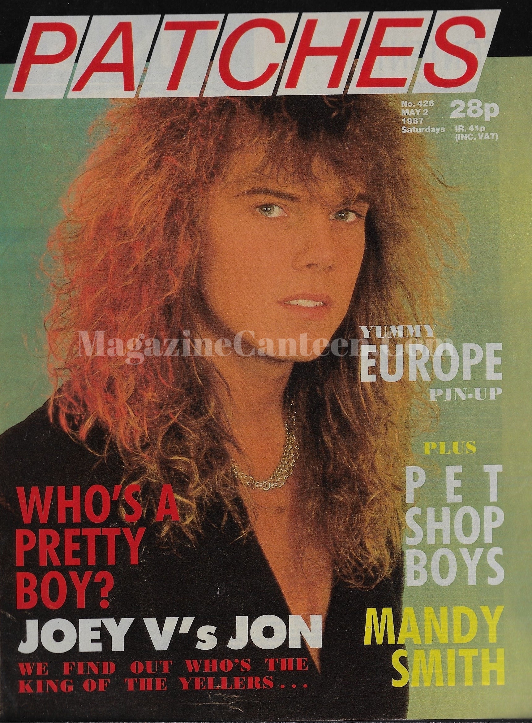 Patches Magazine - Joey Tempest – magazine canteen