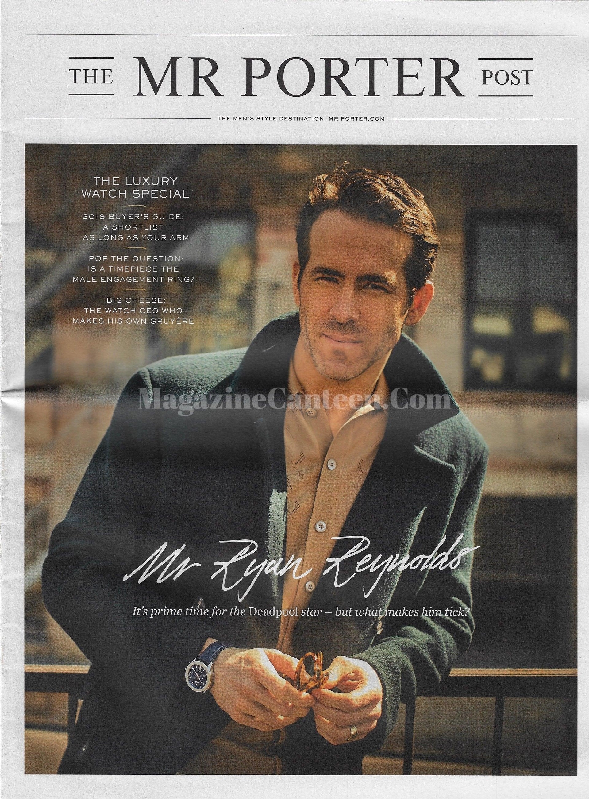 Mr Porter Post Magazine - Ryan Reynolds – magazine canteen