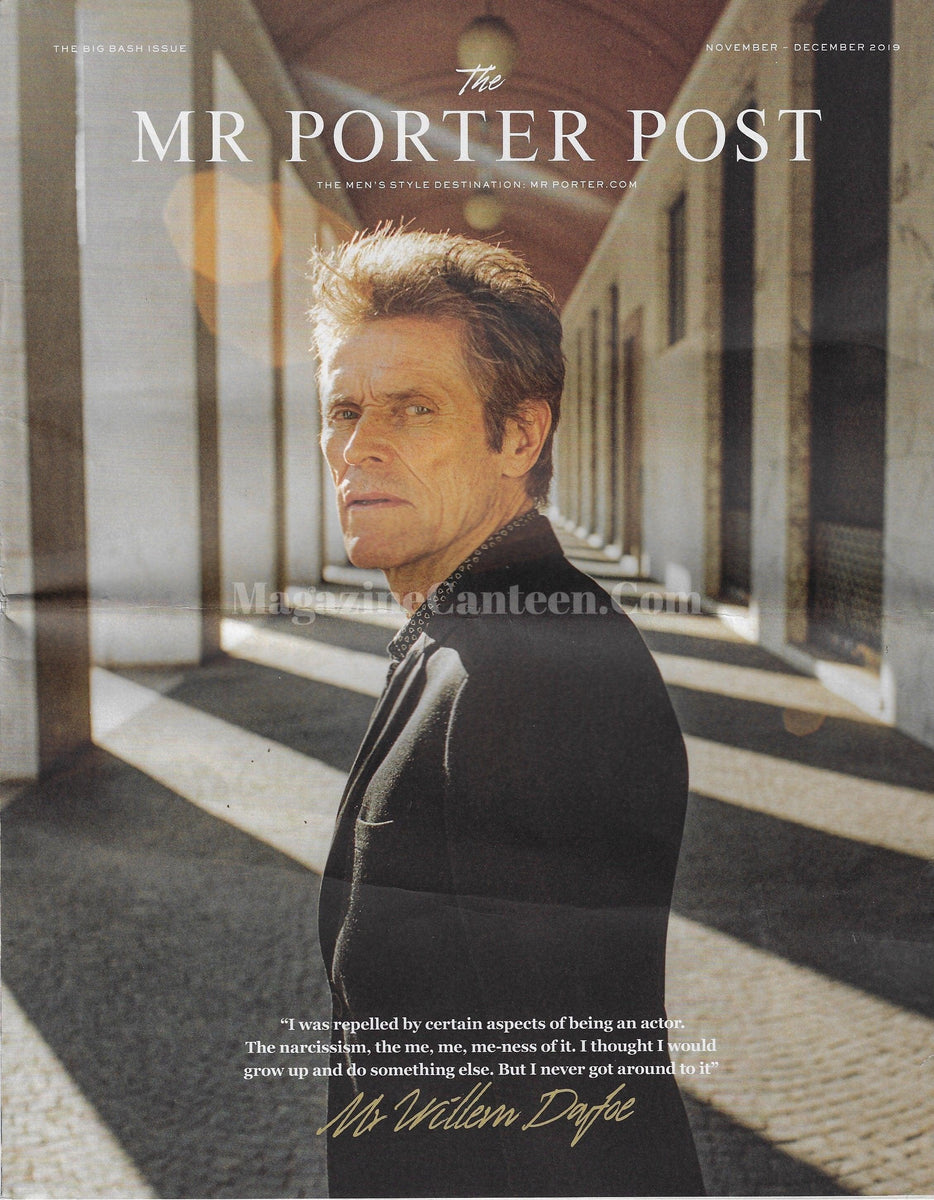 Mr Porter Post Magazine - Willem Dafoe – magazine canteen