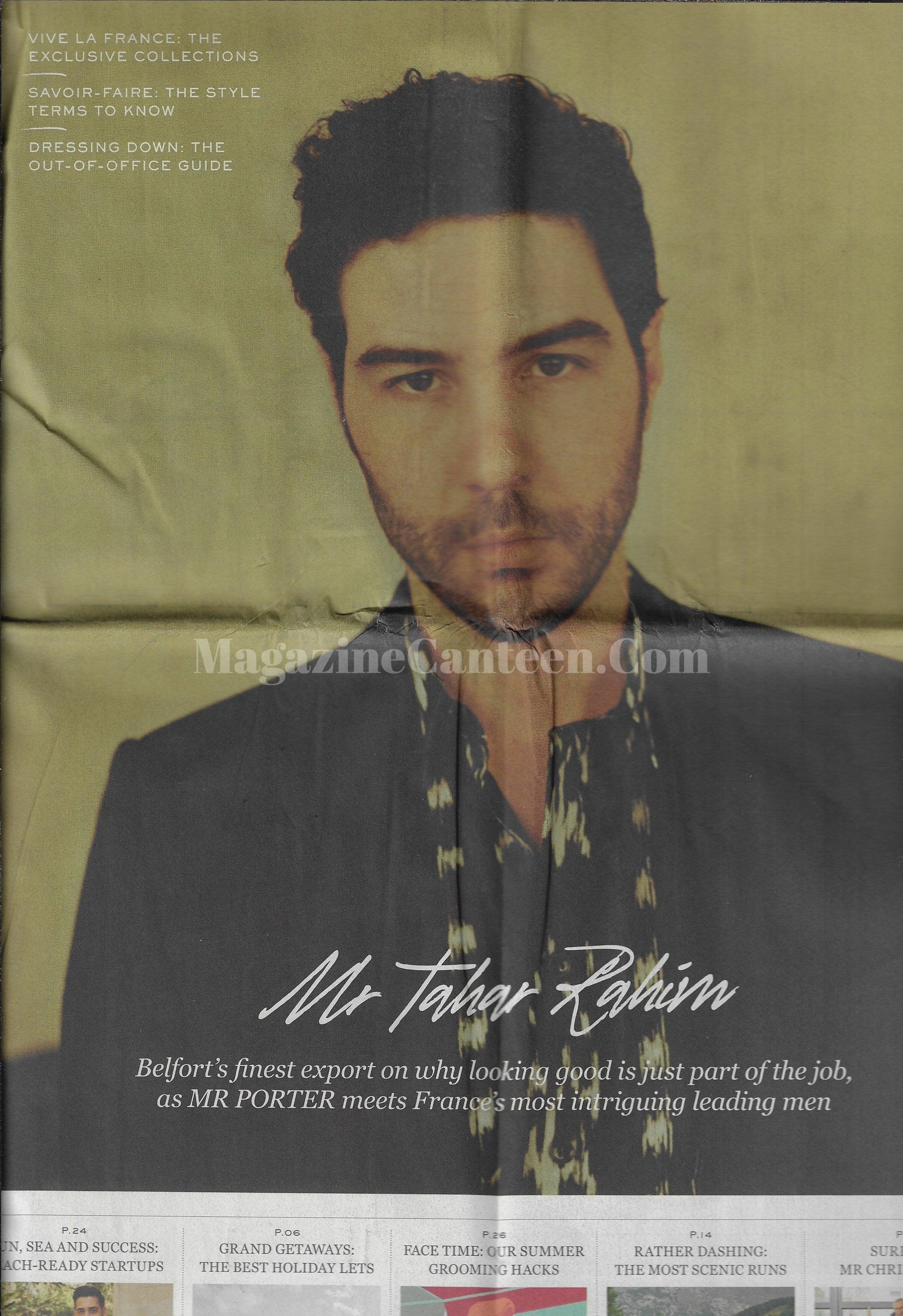 Mr Porter Post Magazine - Tahir Rahim – magazine canteen