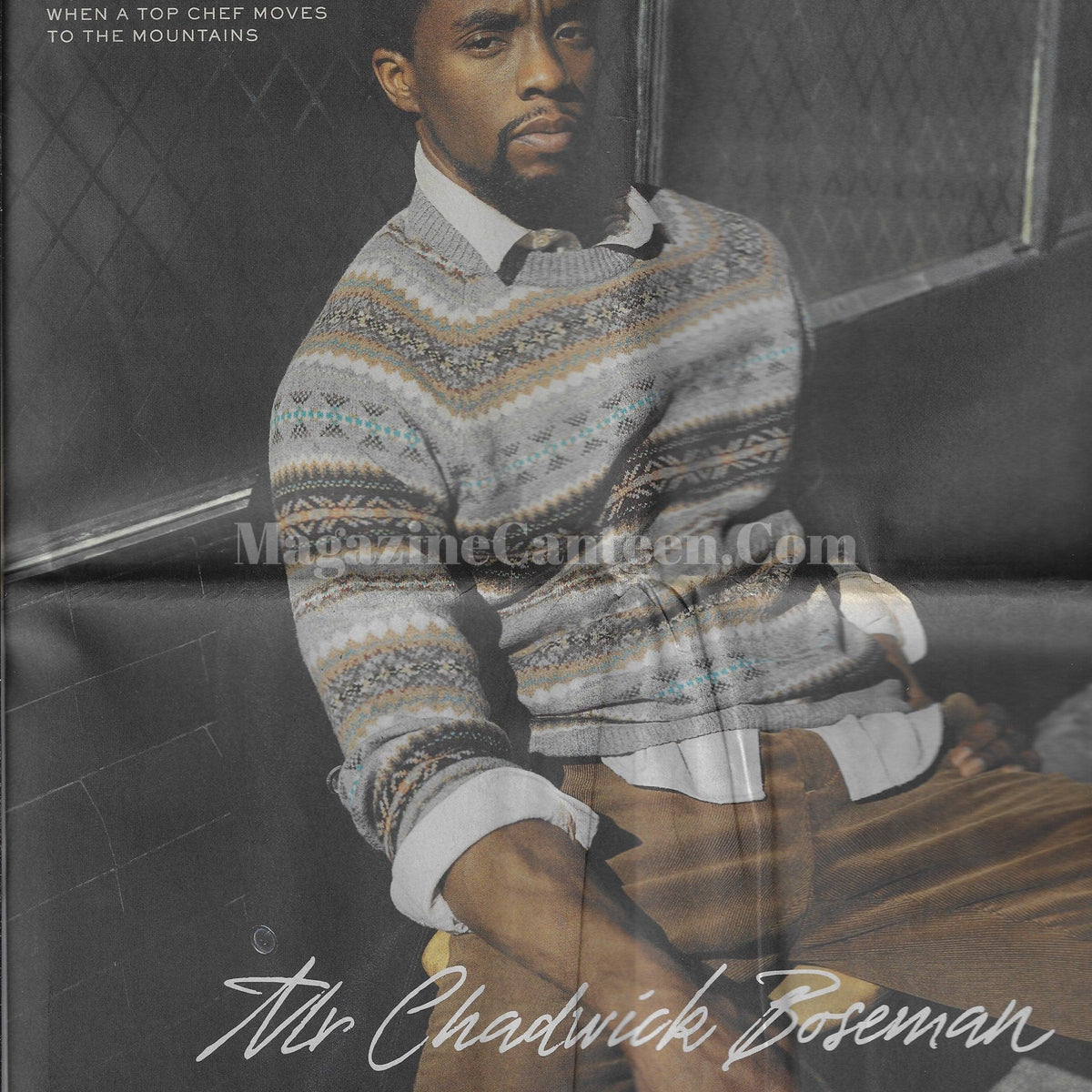 Mr Porter Post Magazine - Chadwick Boseman – magazine canteen