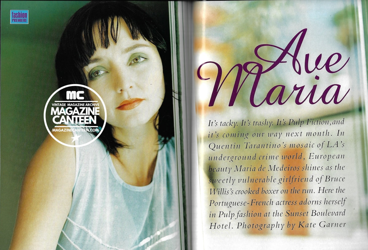Premiere Magazine - Maria de Medeiros KATE GARNER Ave Maria – magazine ...