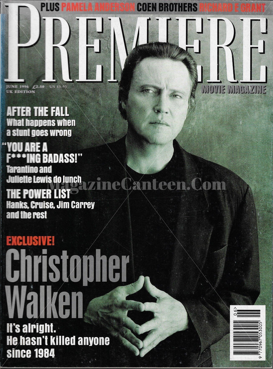Premiere Magazine - Christopher Walken – magazine canteen