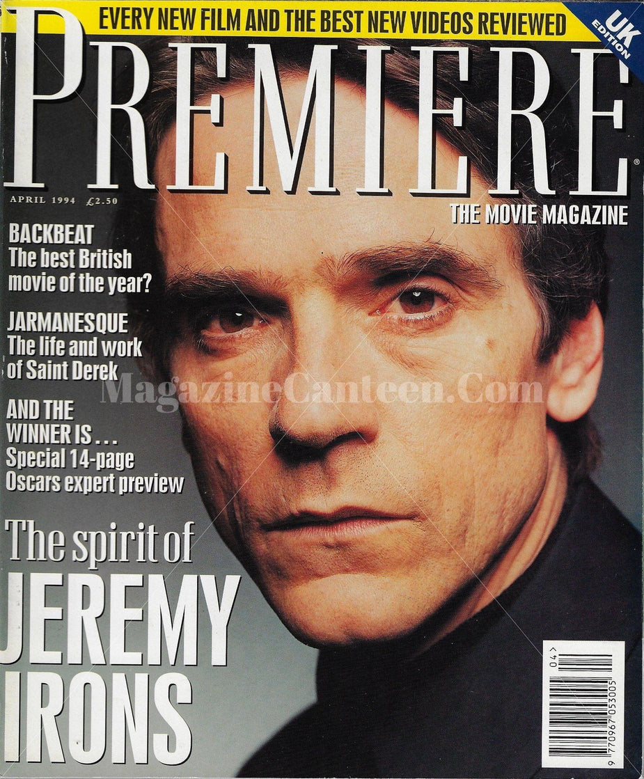Premiere Magazine - Jeremy Irons – magazine canteen