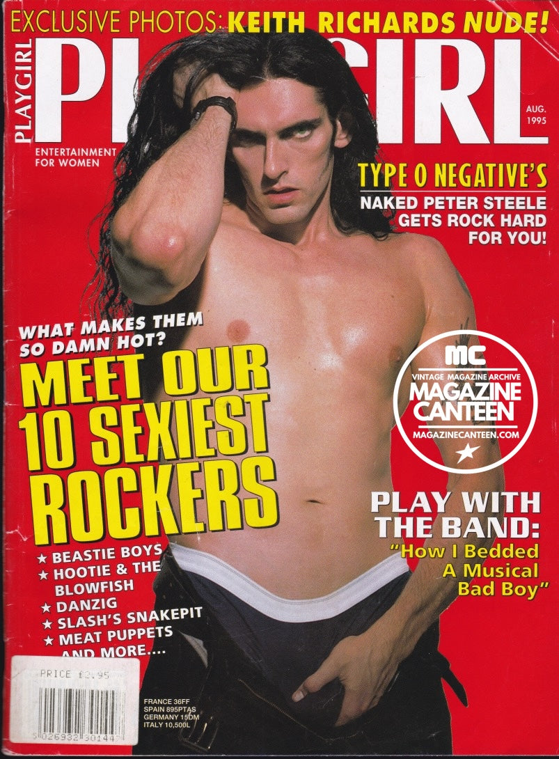 Playgirl Magazine - PETER STEELE Type O Negative RARE – magazine canteen