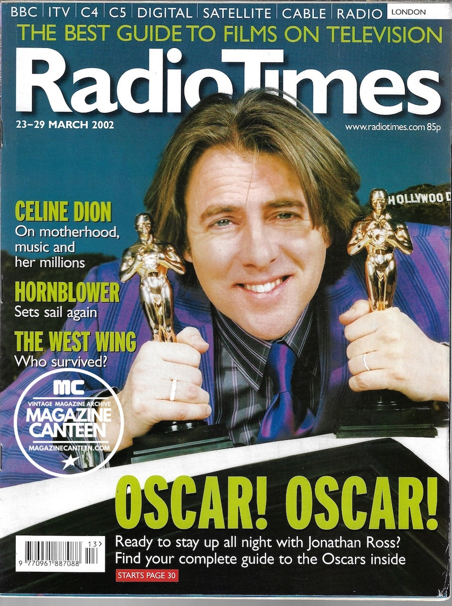 Radio Times Magazine - Jonathan Ross MAGGIE SMITH Celine Dion ...