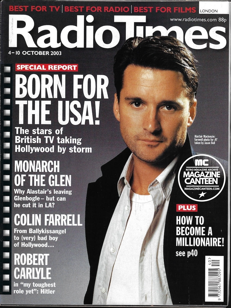 Radio Times Magazine - Alistair MacKenzie COLIN FARRELL The Bee Gees ...
