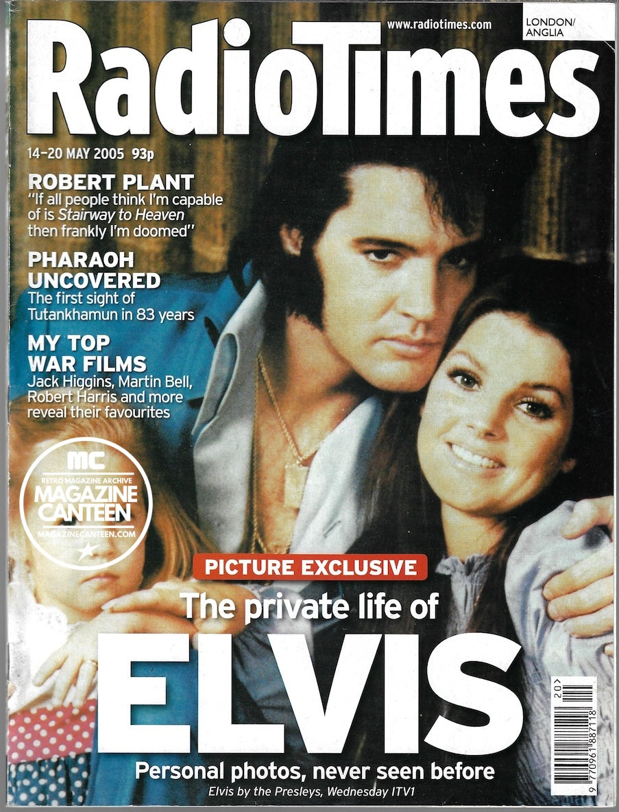 Radio Times Magazine - Elvis Presley ROBERT PLANT Led Zeppelin ...