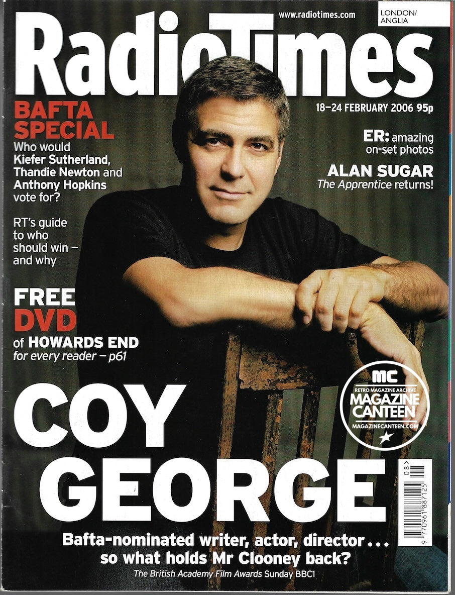Radio Times Magazine - George Clooney HUGH LAURIE Alan Sugar – magazine ...