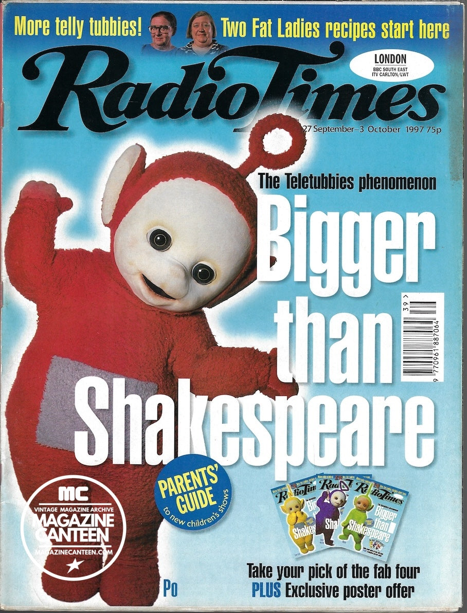 Radio Times Magazine - Teletubbies JOHN SIMM Anne Robinson – magazine ...