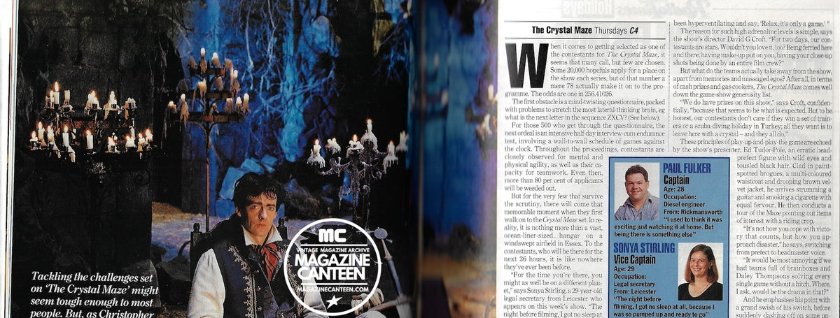 Radio Times Magazine - EDDIE TENPOLE Tenpole Tudor INSIDE MAZE ...