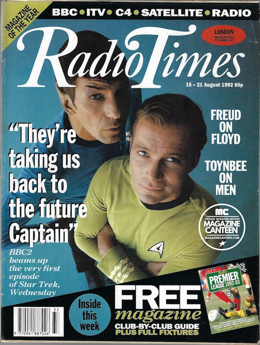 Radio Times Magazine - William Shatner STEPHANIE BEACHAM Leonard Nimoy ...