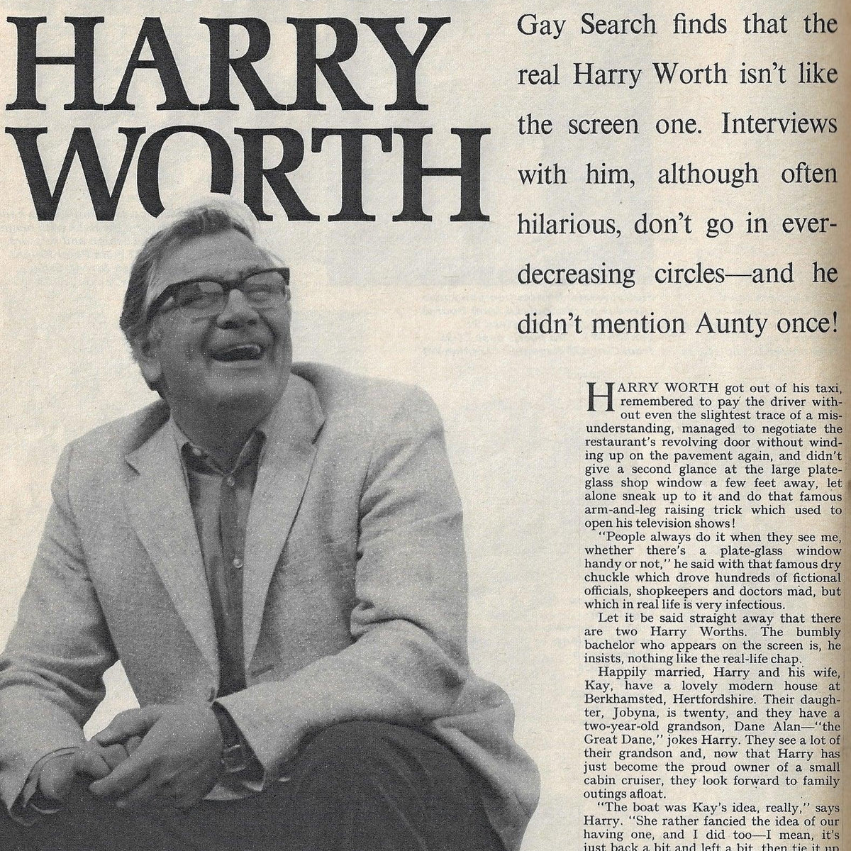 WR Magazine - Harry Worth Meet The Real – magazine canteen