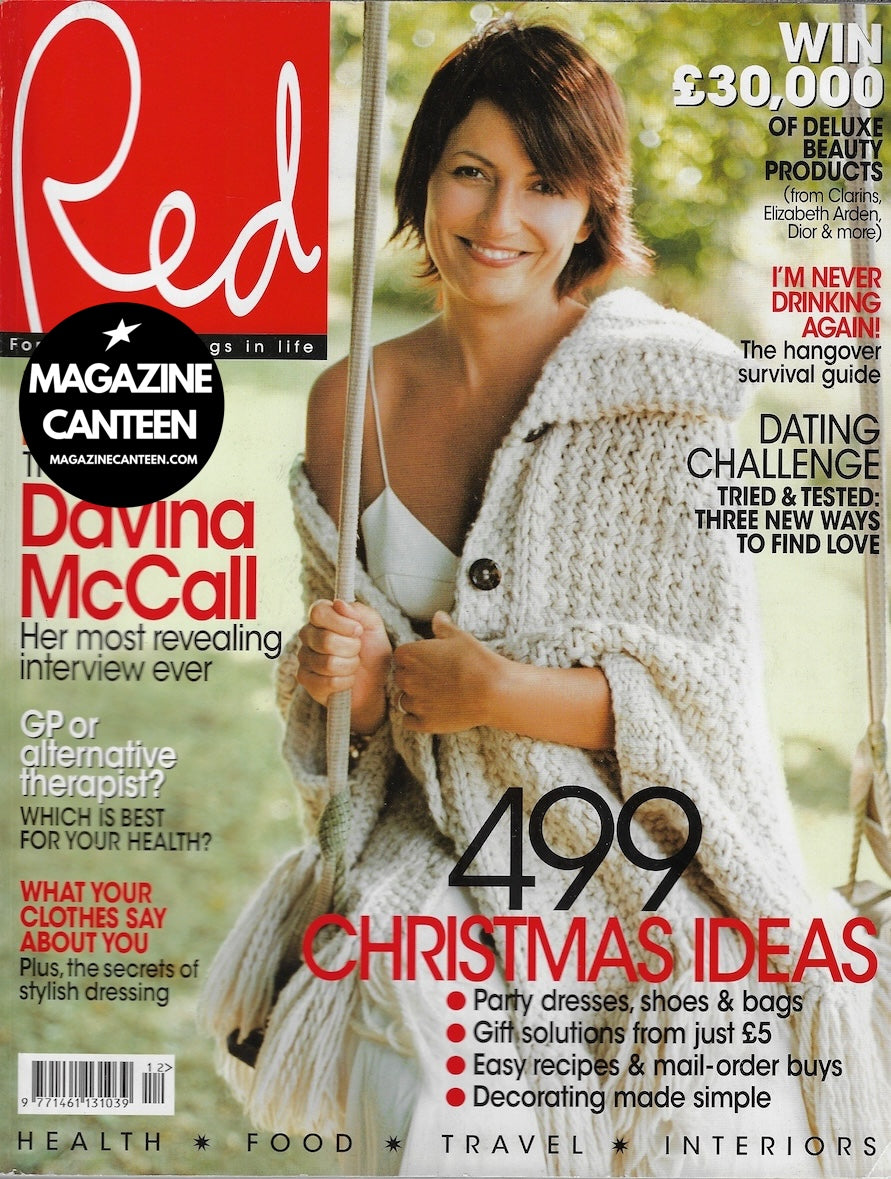 Red Magazine - Davina McCall LAURA BAILEY Pierce Brosnan – magazine canteen