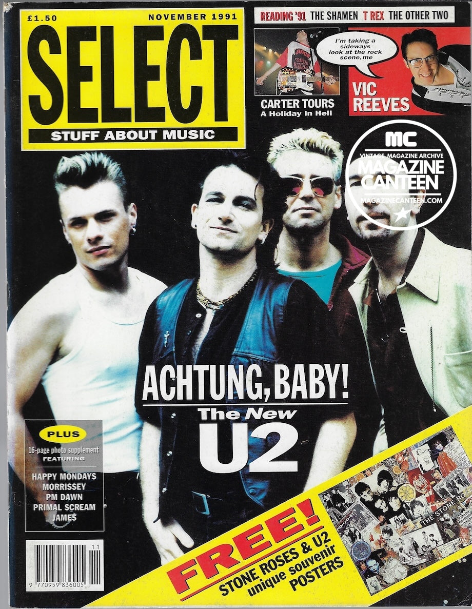 Select Magazine - U2 Vic Reeves THE SHAMEN New Order – magazine canteen