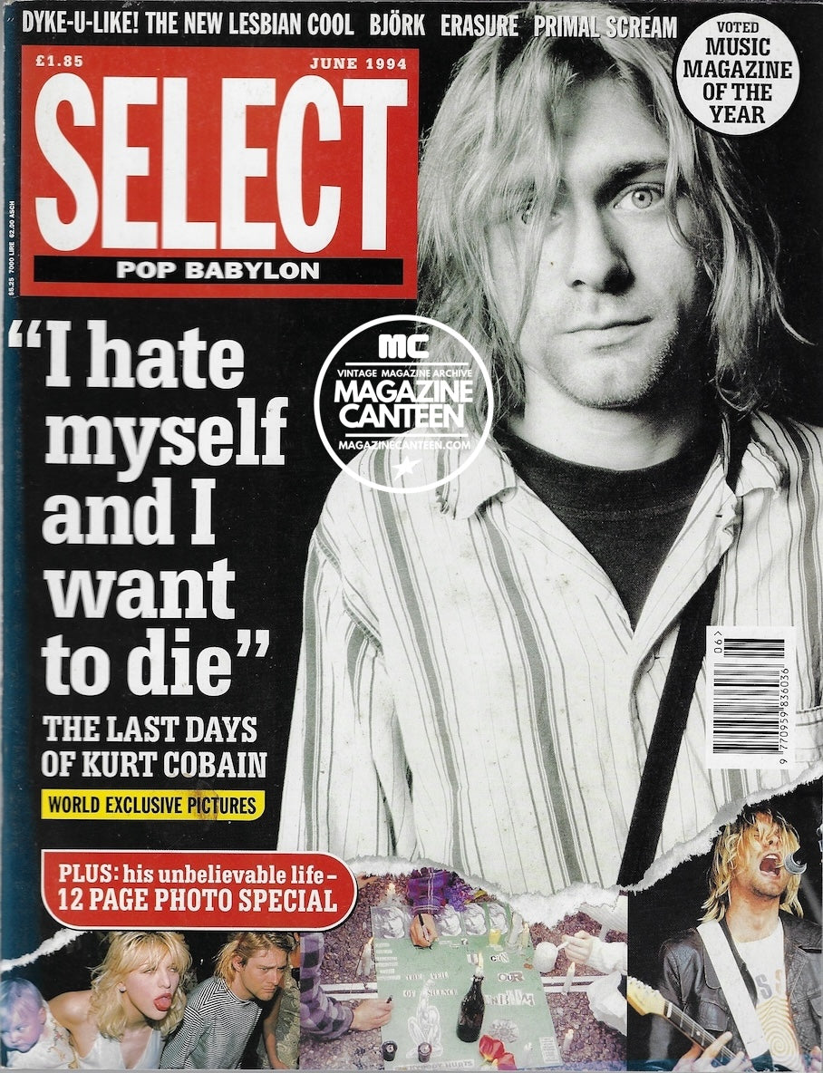 Select Magazine - Kurt Cobain NIRVANA Bjork ERASURE – magazine canteen