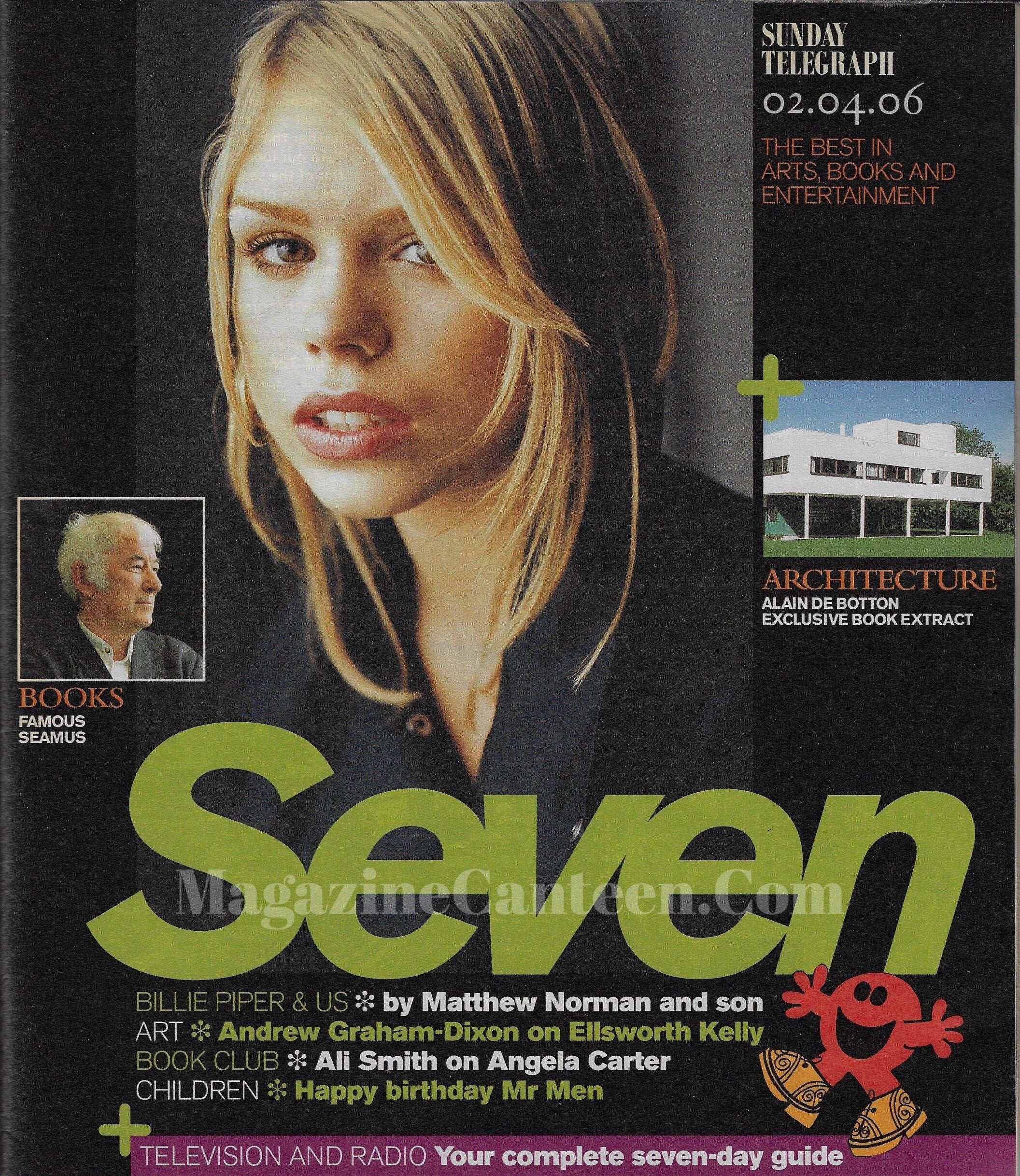 Seven Magazine - Billie Piper – magazine canteen
