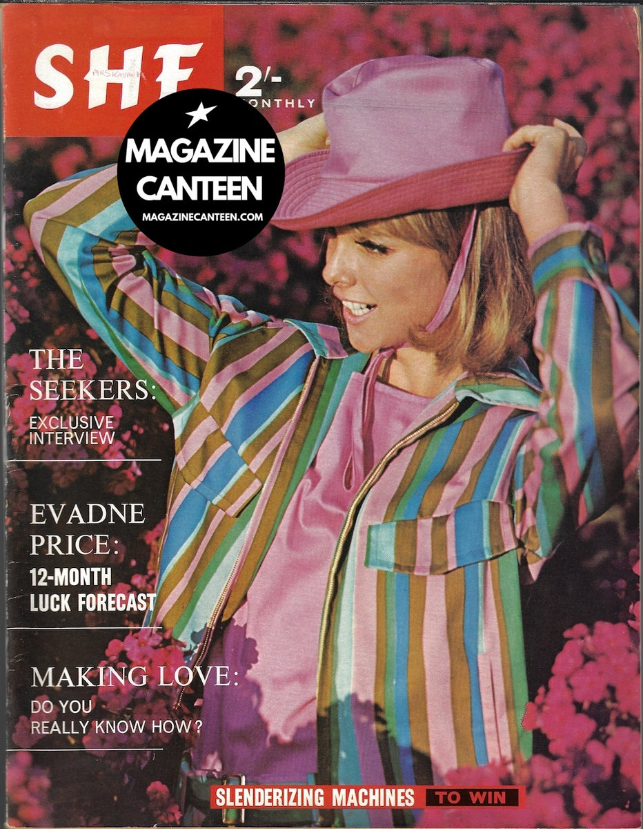 She Magazine - THE SEEKERS Twiggy Adverts JUDITH DURHAM – magazine canteen